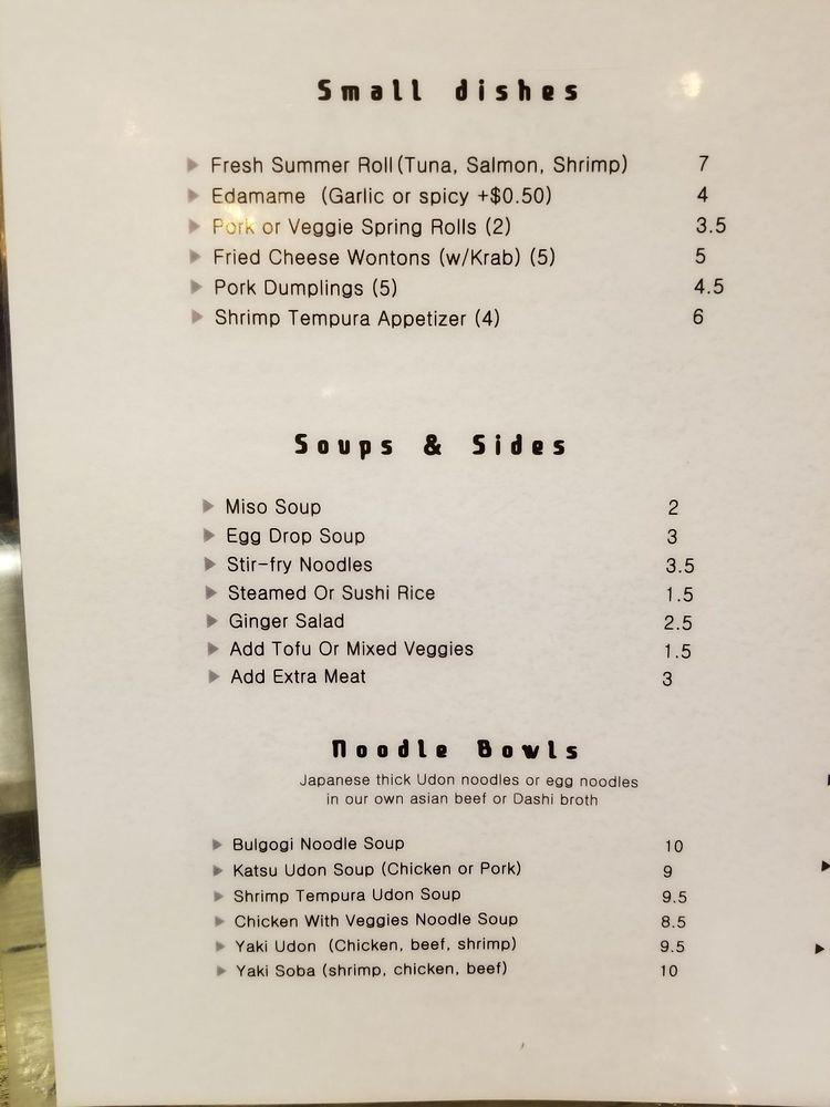 Menu at Domo Café restaurant, Fort Walton Beach, Hurlburt Rd
