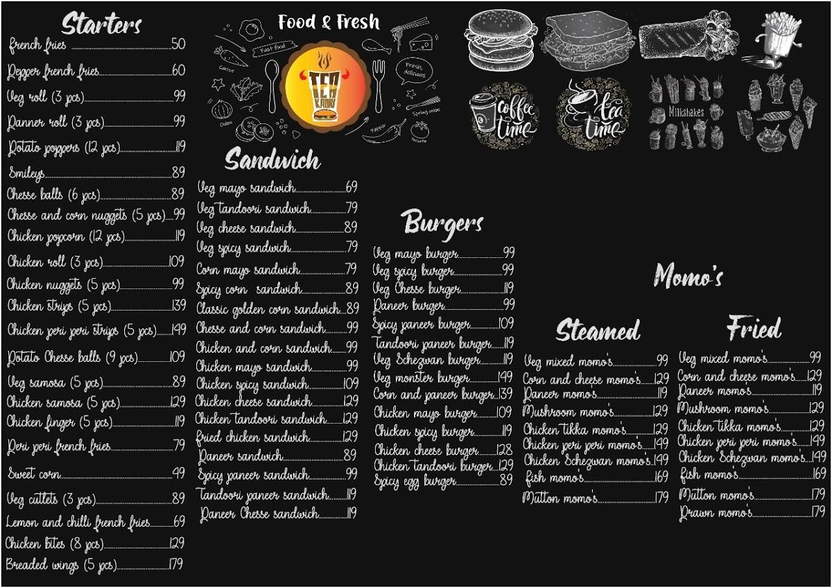 Menu at TEA KADAI, Chennai, No.99 Sanjay Gandhi Nagar 2nd Street