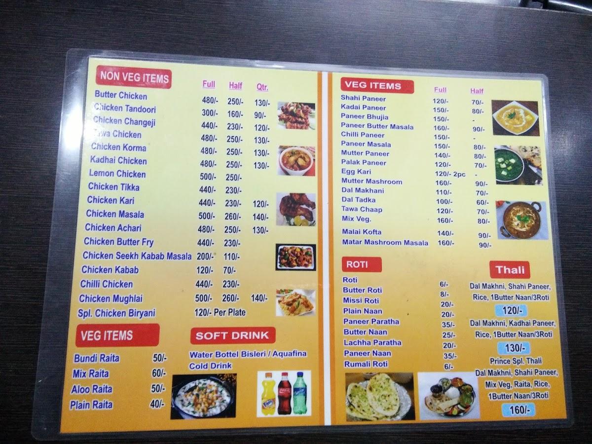 Menu at Prince Darbar - A Complete Family Restaurant, Ghaziabad