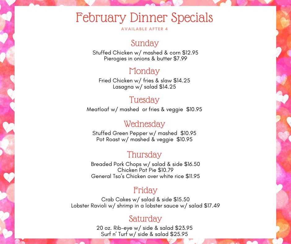 Menu at Rockefeller's Grille pub & bar, McKees Rocks