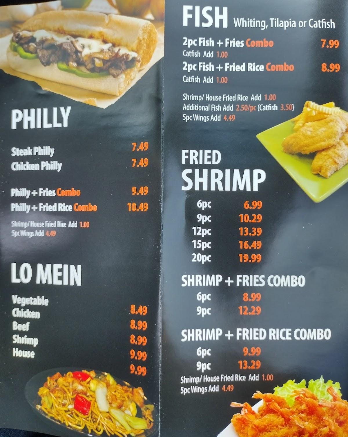 Menu at Wings 101 restaurant, Cumming