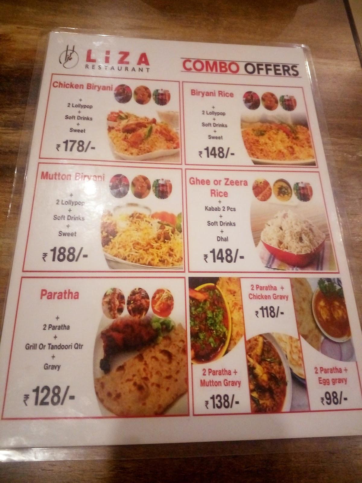 Menu at Liza Regency - Hotel & Restaurant, Chennai