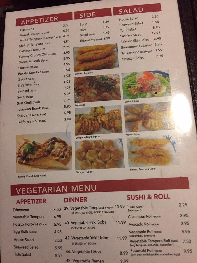 Menu at Tokyo Lobby Restaurant, Hacienda Heights