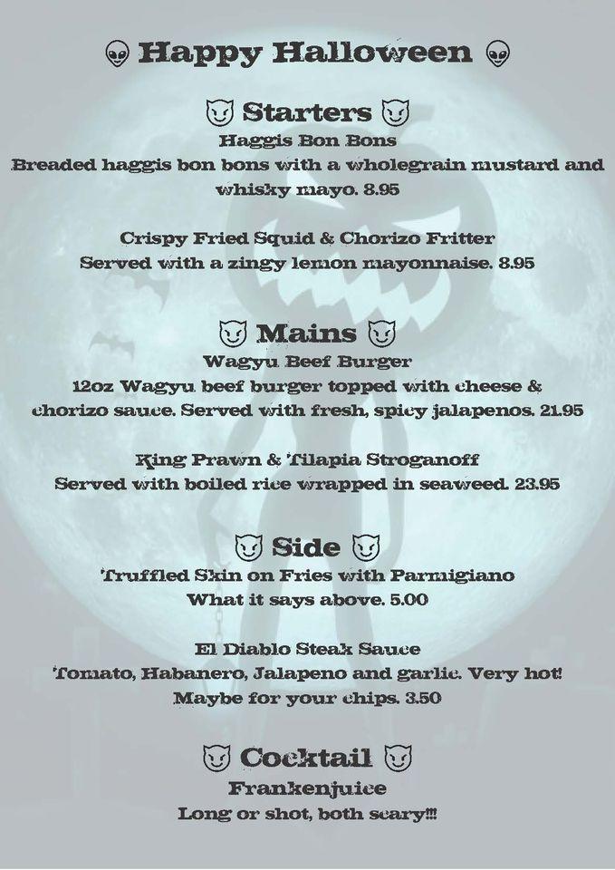 Menu at The Rythre Arms Steakhouse, Ryther cum Ossendyke