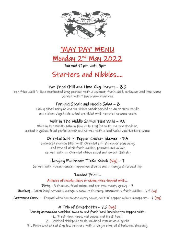 Menu at The Stanley Arms pub & bar, St Helens