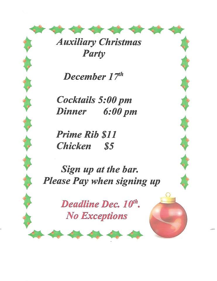 Menu at Fraternal Order of Eagles pub & bar, Merrill