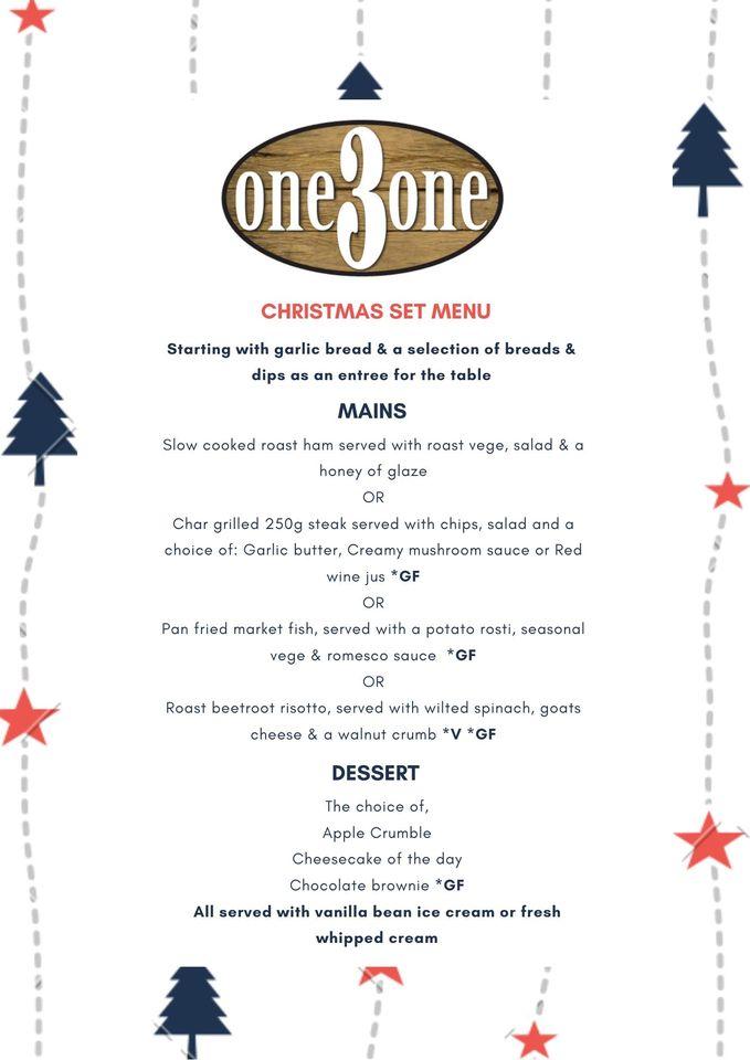 Menu at One3One Restaurant Cafe & Bar, Paeroa