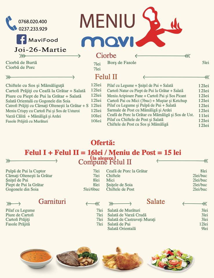Menu at Mavi Food Focsani, Focșani