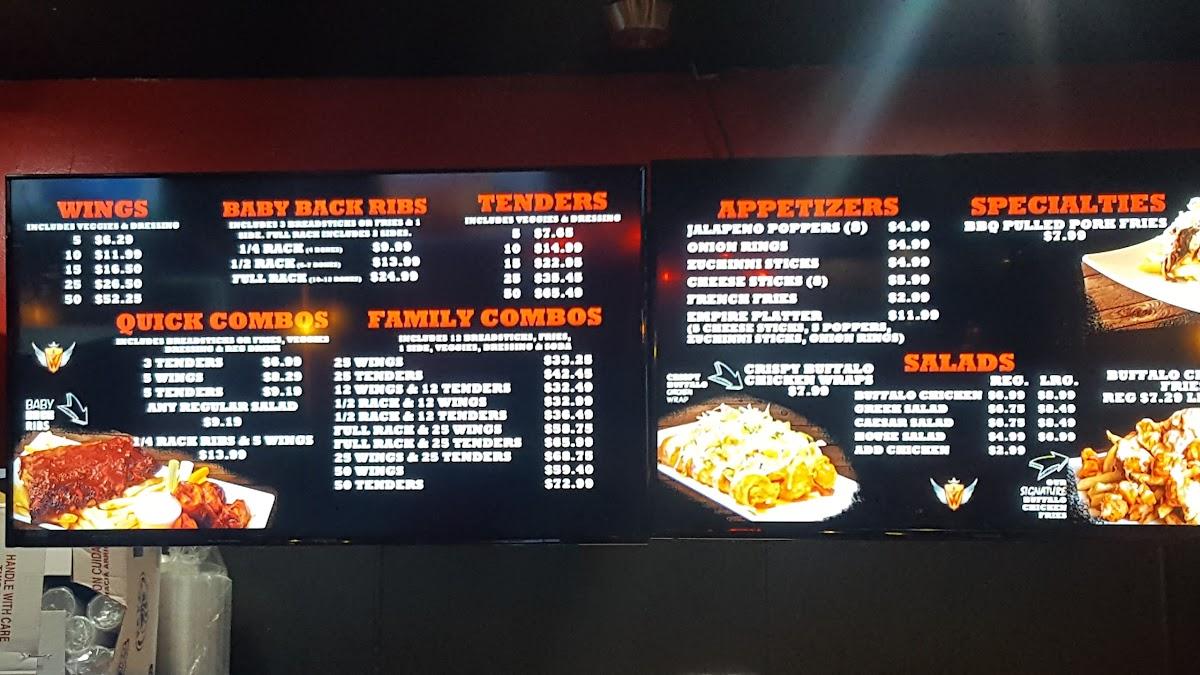 Menu at WING LEGENDS & BOBA BLENDS restaurant, San Diego, Palm Ave