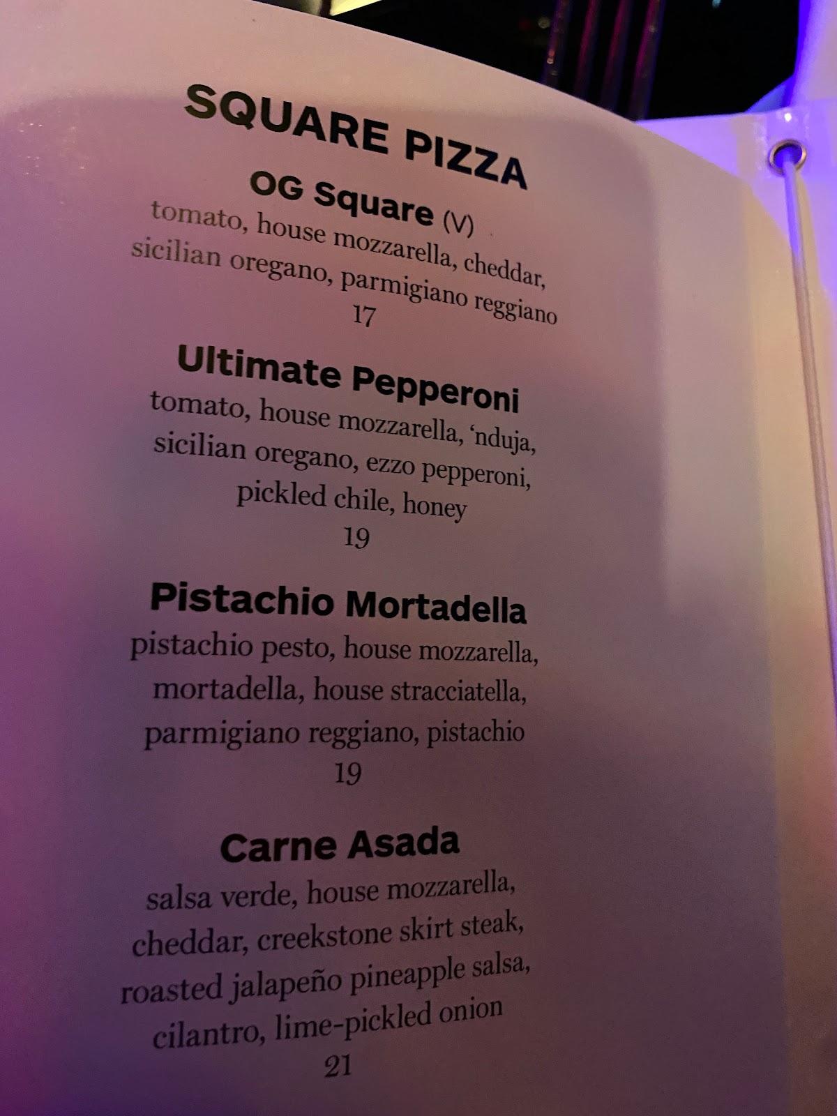Menu at Superfrico Las Vegas pub & bar, Las Vegas