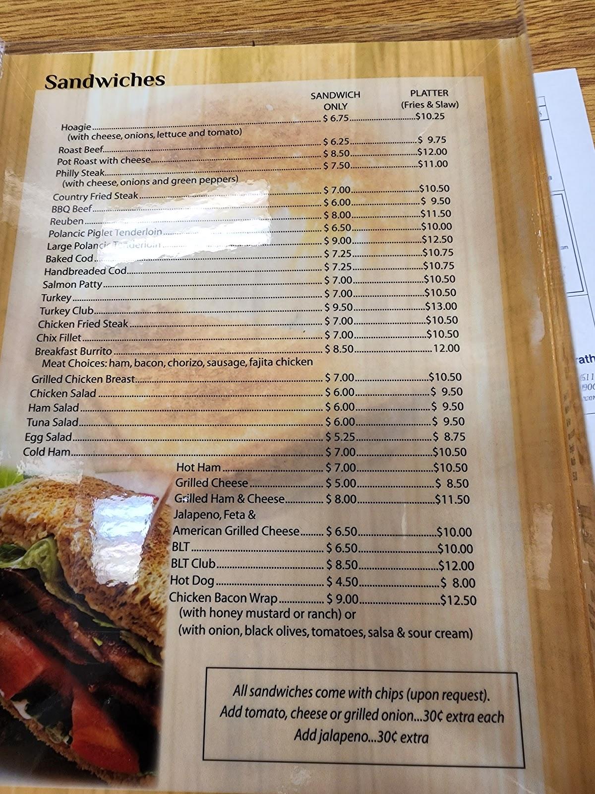 Menu at Country Cupboard restaurant, Streator, 124 S Vermillion St
