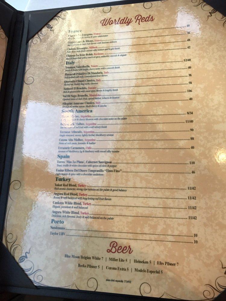 Menu at Istanbul grill & bar, Fort Worth