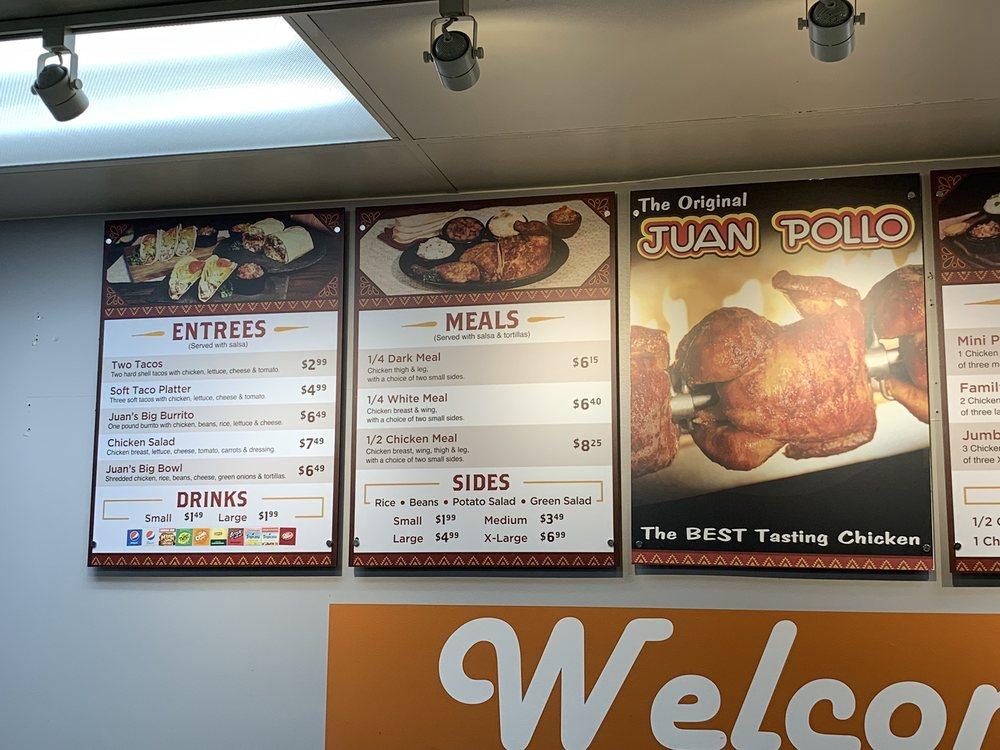 Carta del restaurante Juan Pollo, La Puente