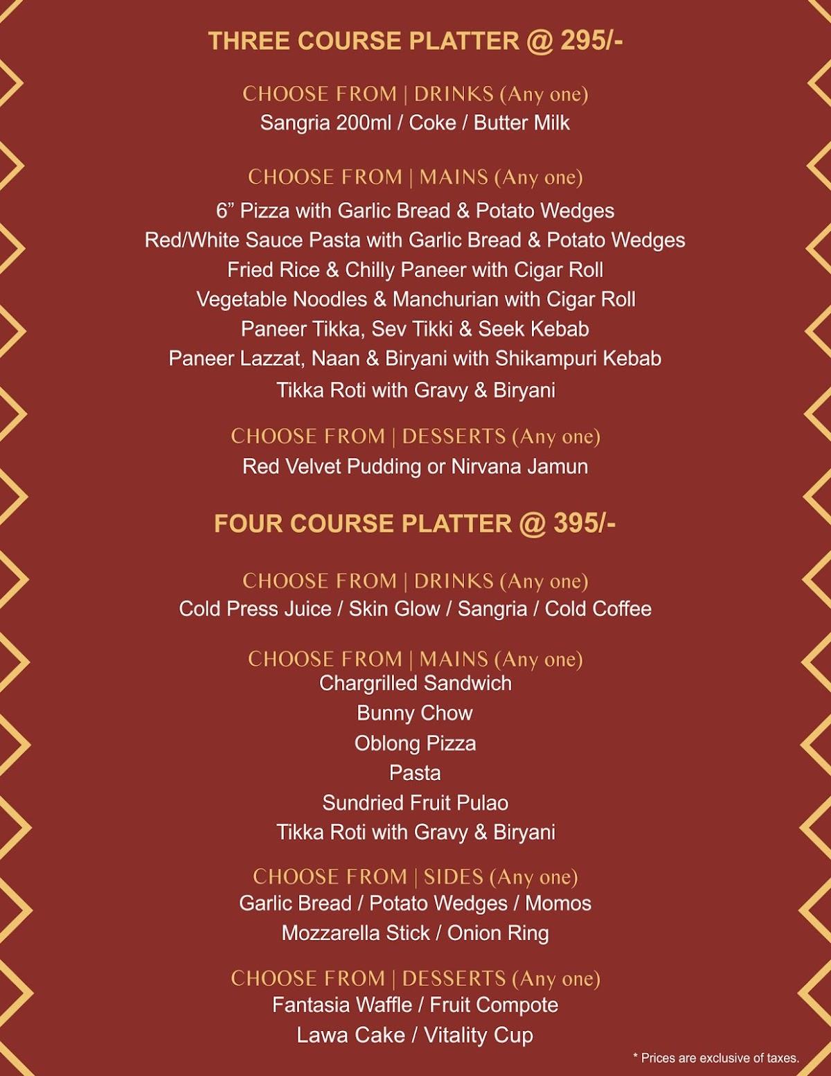 Menu at Little Monk-Fine Dine Restaurant, Indore, Monk's Nirvana Hotel ...