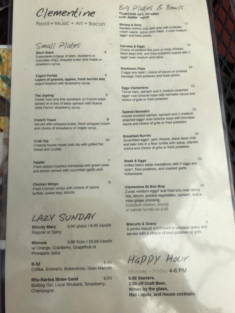 Menu at Ruby's Arcade pub & bar, Harrisonburg