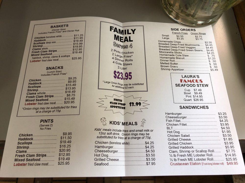 Menu at The Red Barn, Augusta, 455 Riverside Dr