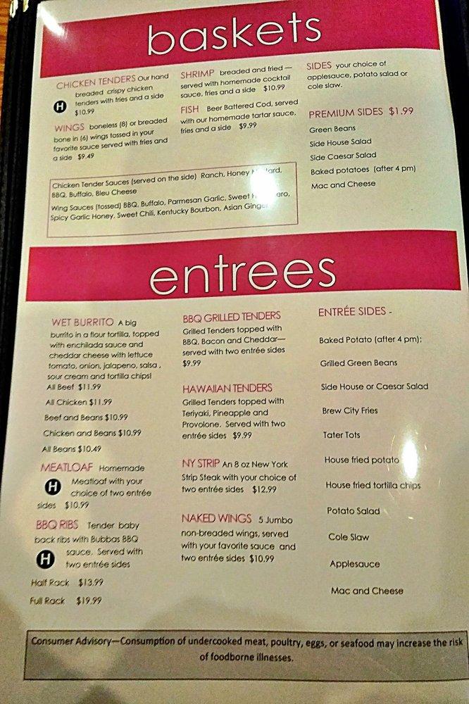 Menu at Sports Center Cafe, Wyoming