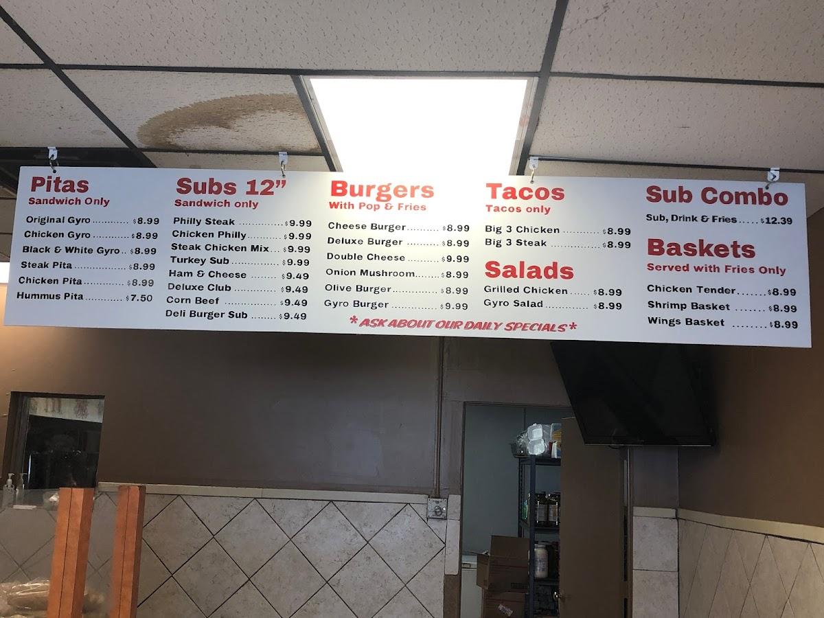 Menu at Eastern Deli LLC restaurant, Grand Rapids