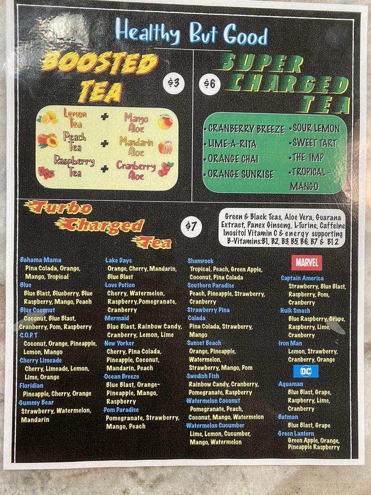 Menu at Healthy But Good pub & bar, Cary