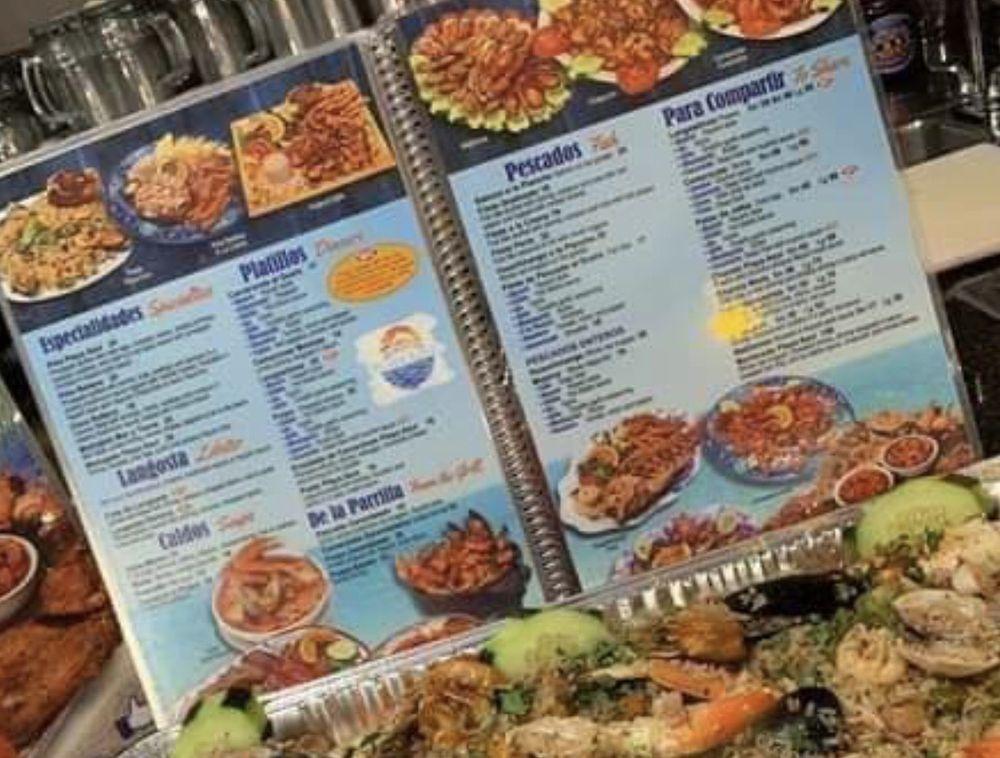 Menu at Mariscos Playa Azul restaurant, Chicago
