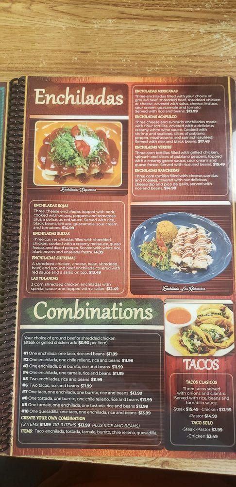 Menu at Mi Placita steakhouse, Loves Park