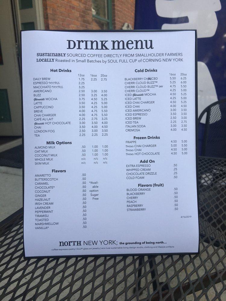 Menu at North New York pub & bar, Montour Falls