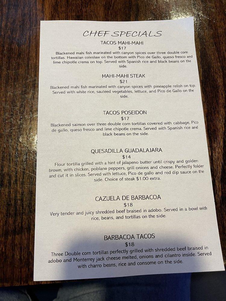 Menu at Ocho Cafe - Weymouth, Weymouth
