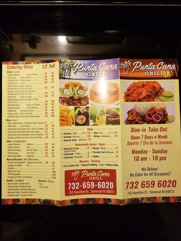 Carta del restaurante Punta Cana Grill, Municipio del Franklin