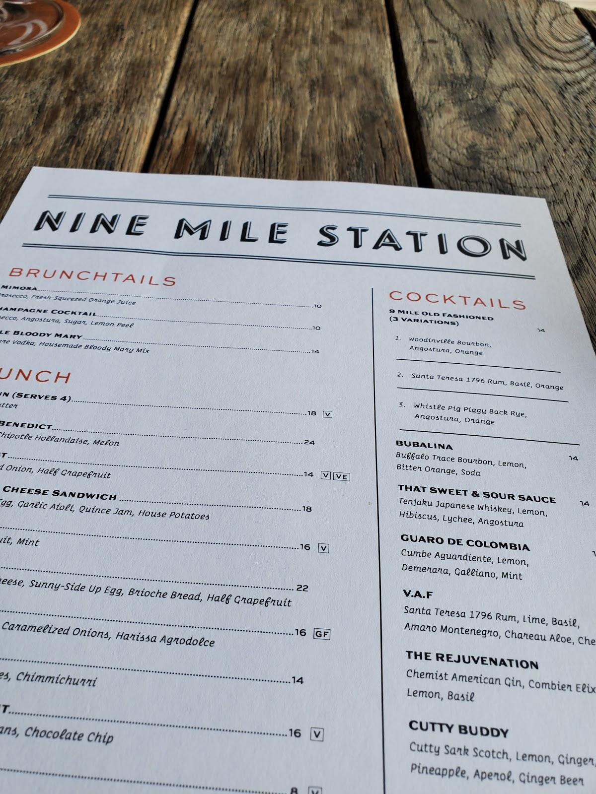 Menu at 9 Mile Station pub & bar, Atlanta, Ponce City Market