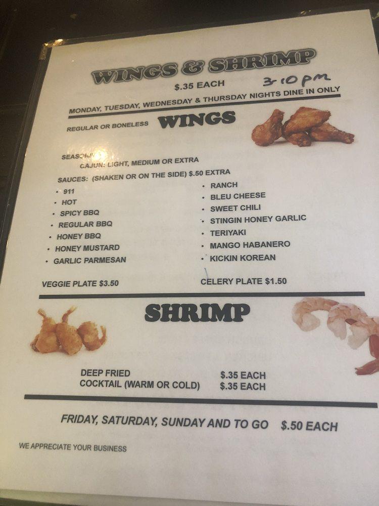 Carta de Four Way Bar & Restaurant, Suamico