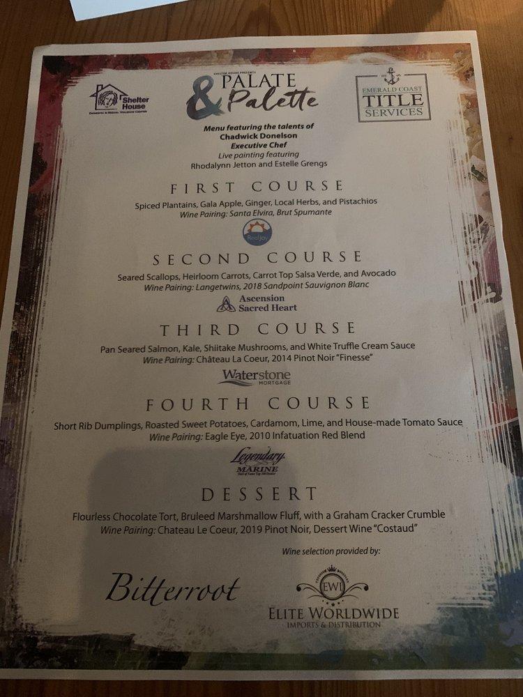 Menu at Bitterroot pub & bar, Destin