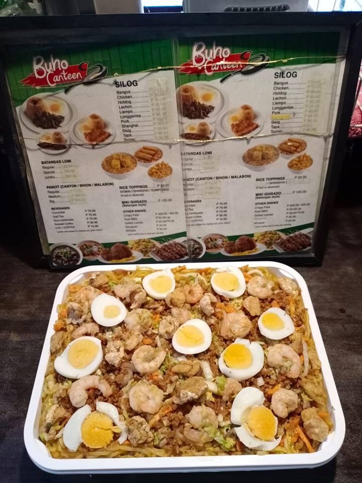 Menu at Mieshas kitchenette (Buho canteen) restaurant, Silang