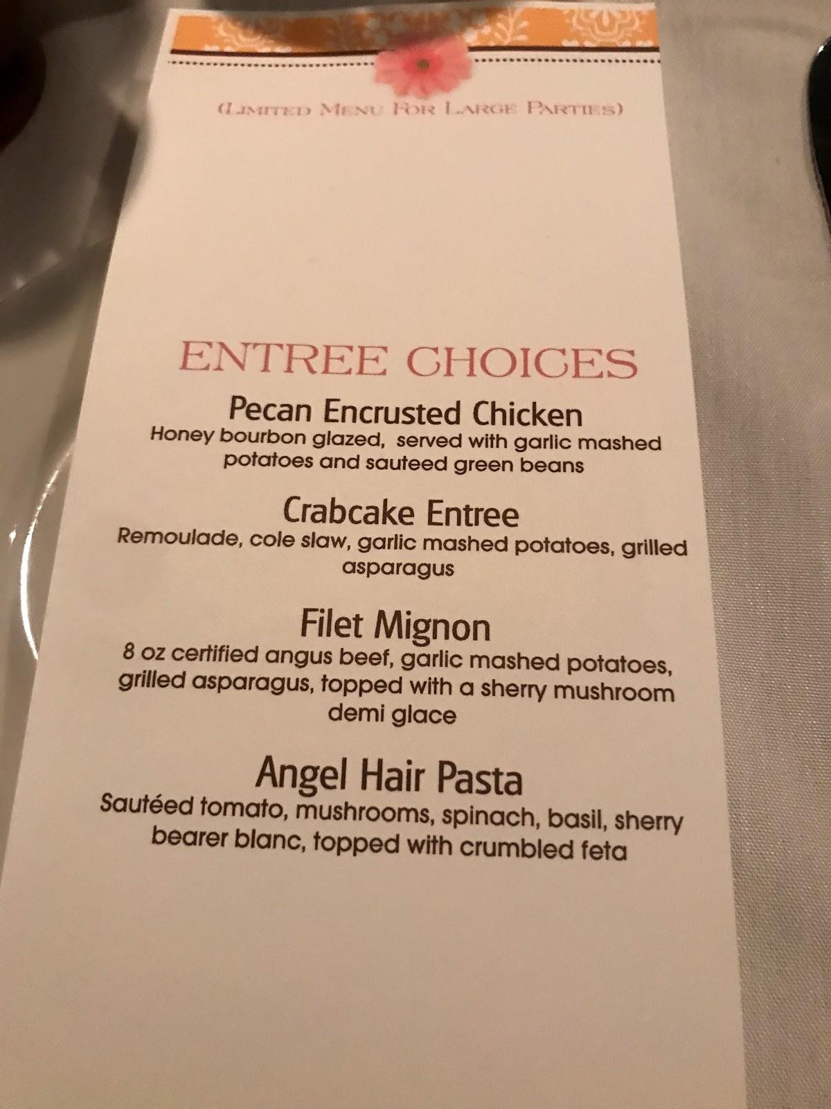 Menu at Daniel's Casual Fine Dining restaurant, Wilson