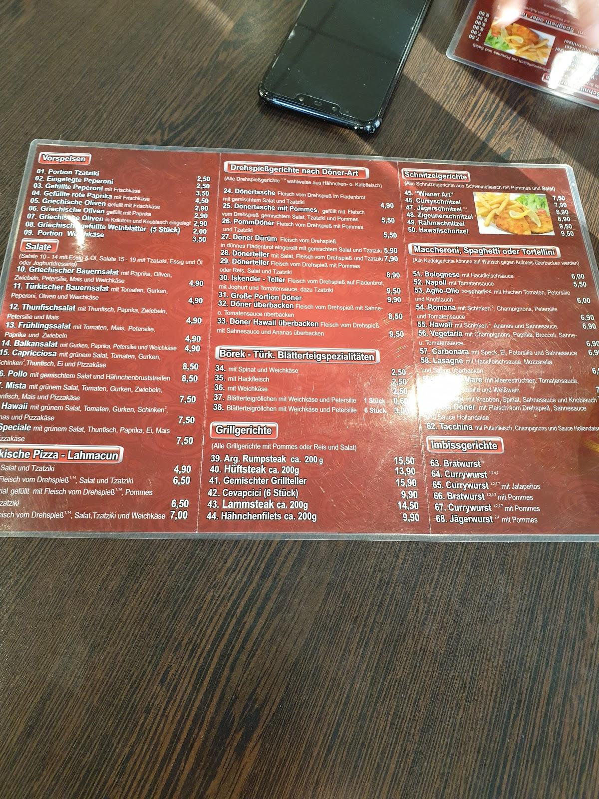 Speisekarte von Kommern Grillcenter fast Food, Mechernich