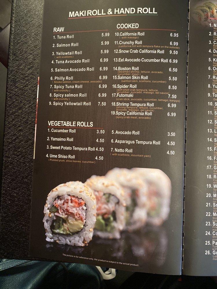 Menu at Kizuna Sushi Bar & Grill, Kaneohe