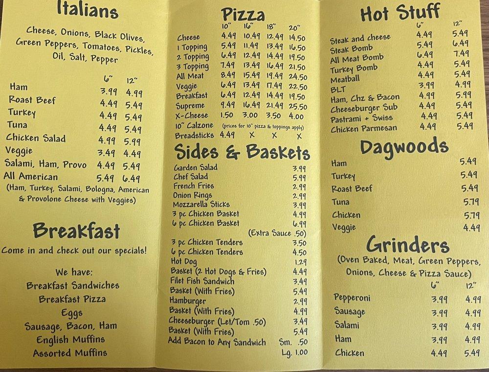 Menu at 32 General, China