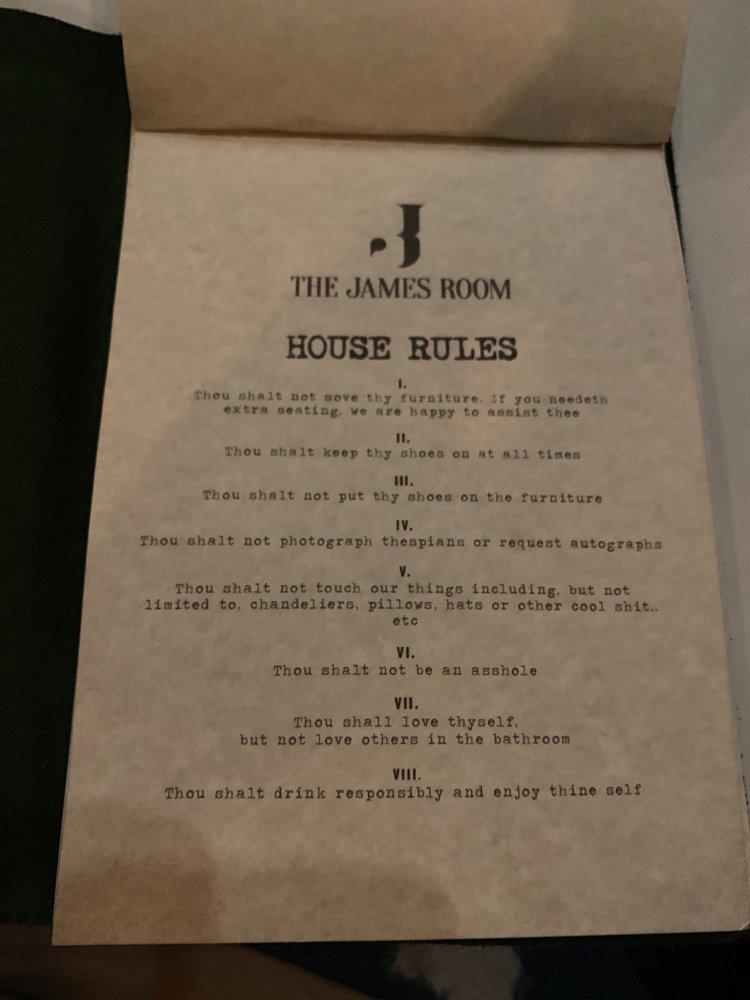 Menu at The James Room pub & bar, Atlanta, 661 Auburn Ave NE STE 280