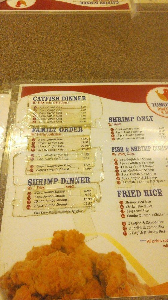 Menu at Tomorrow Seafood restaurant, Dallas