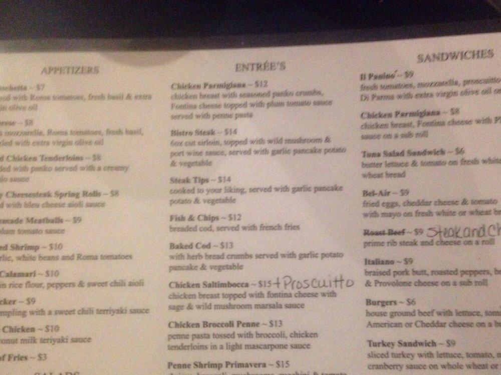 Menu at Americana Cafe, Wareham