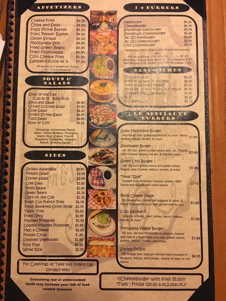 Menu at The Feed Mill BBQ, Gatesville