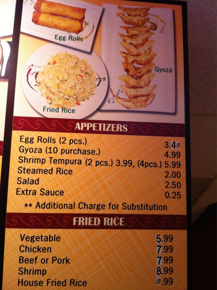 Menu at Teriyaki Time restaurant, Anacortes