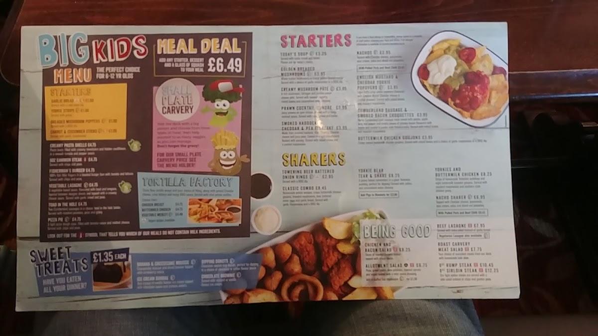 Menu at Eaton Farm pub & bar, Nottingham