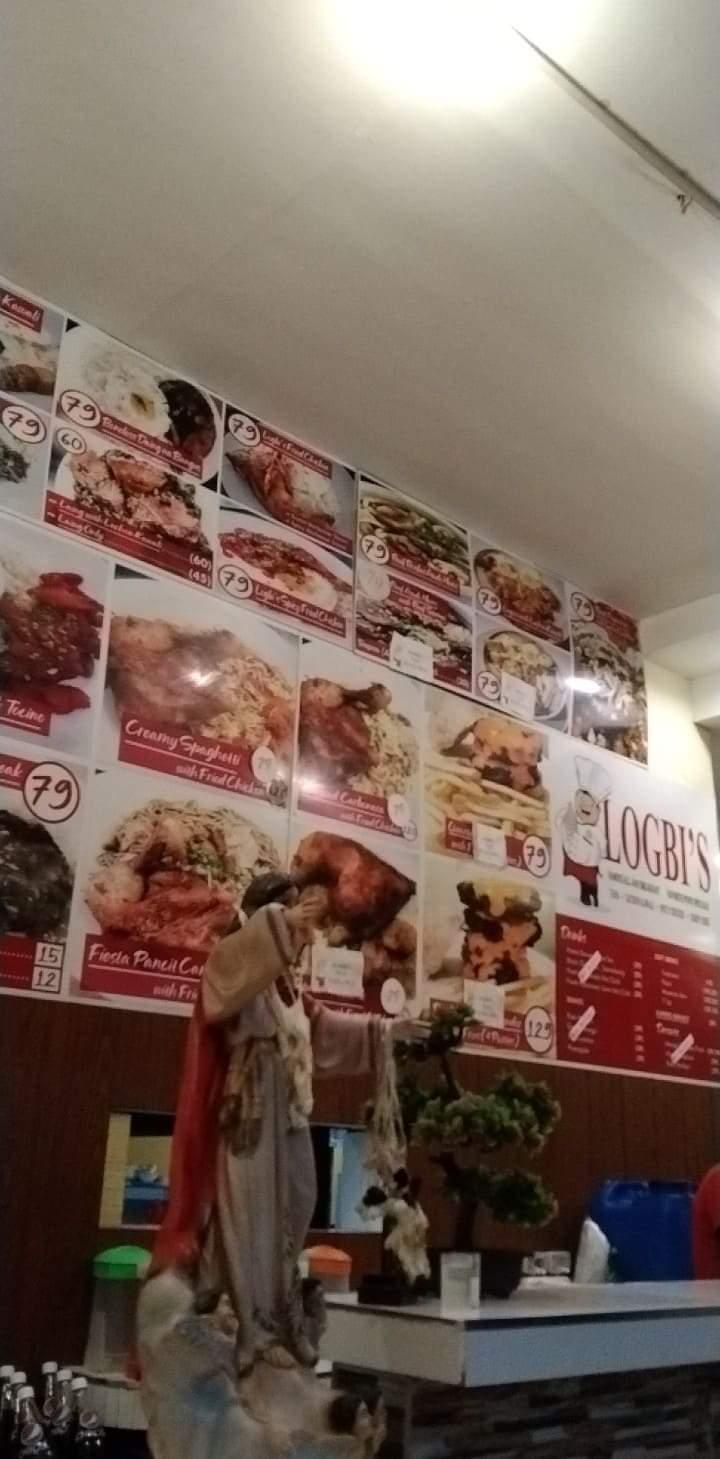 Menu at LOGBIS restaurant, Caloocan