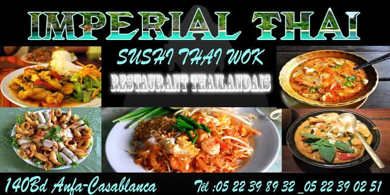 Menu at Imperial Thai - Sushi Thai Wok Restaurant, Casablanca