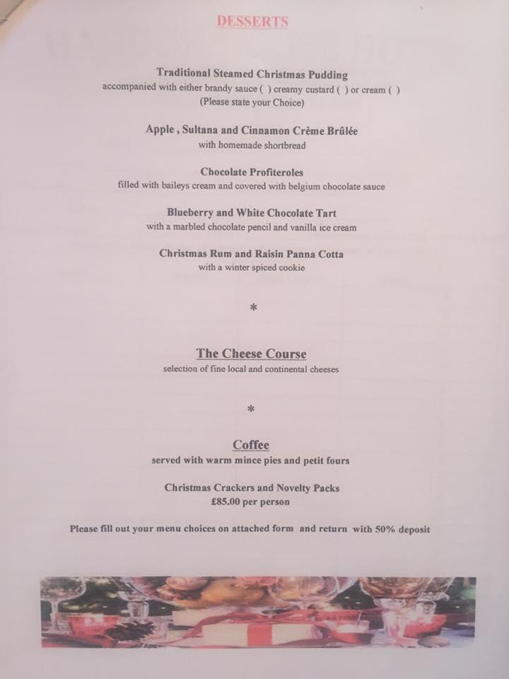 Menu at Haddon House Hotel pub & bar, Bridport