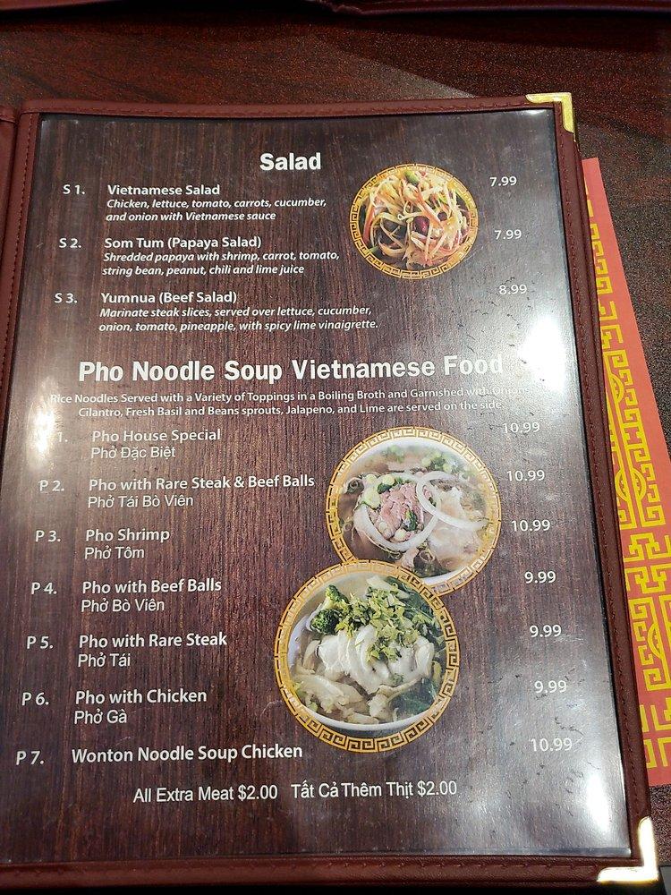 Menu at Pho Bowl restaurant, Bethlehem