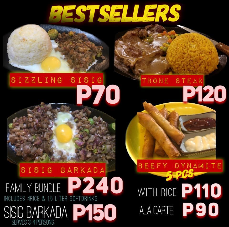 Carta del restaurante Chucoy’s Shawarma Sizzling Sisig and Silog Meals ...