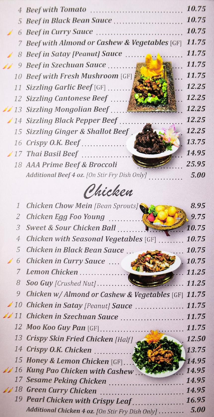 Menu at Cynthia's Chinese Restaurant - Oakville, Oakville, Neyagawa Blvd #1
