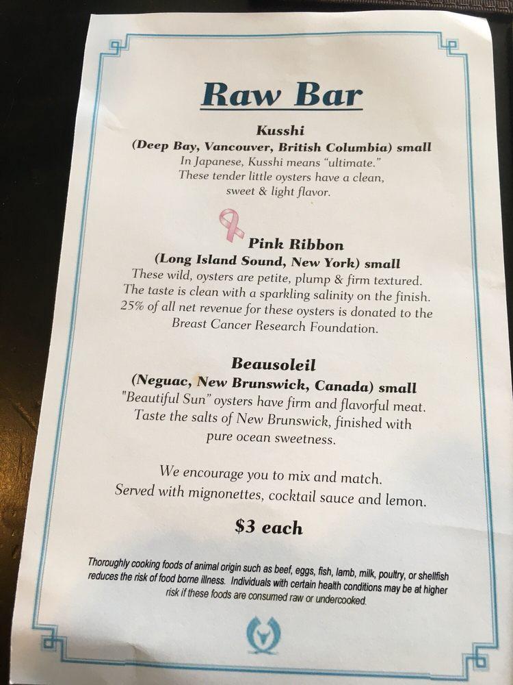 Menu at Echo & Rig Butcher and Steakhouse, Las Vegas