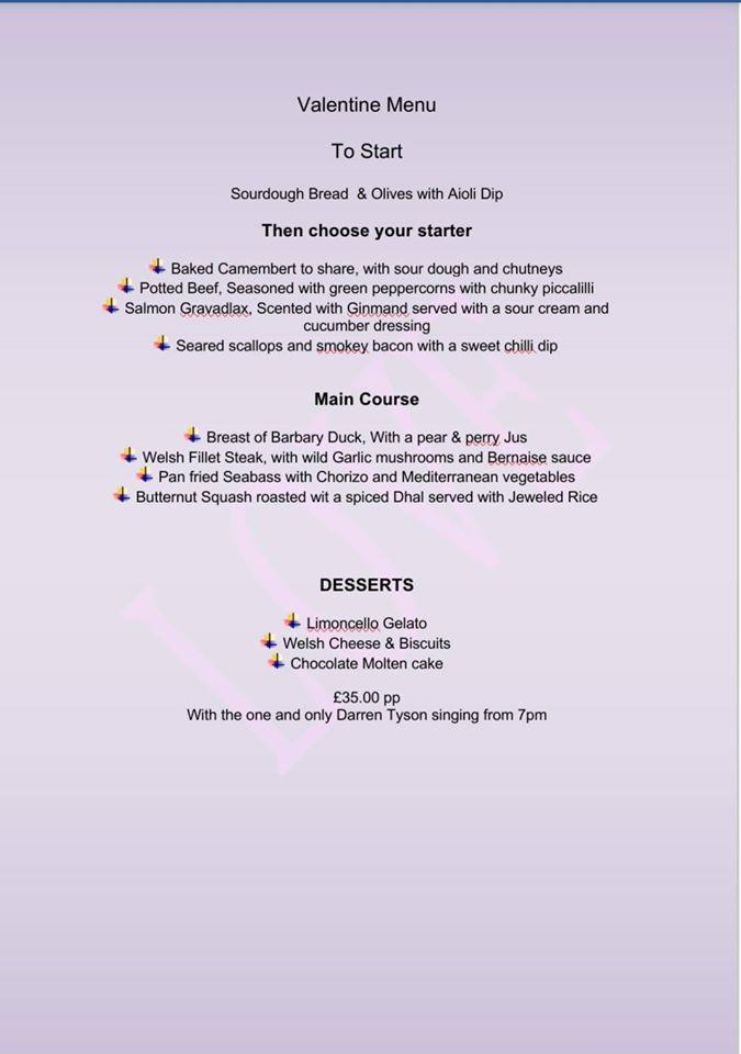 Menu at On The Rocks 'Pink Floyd Bar', Penarth